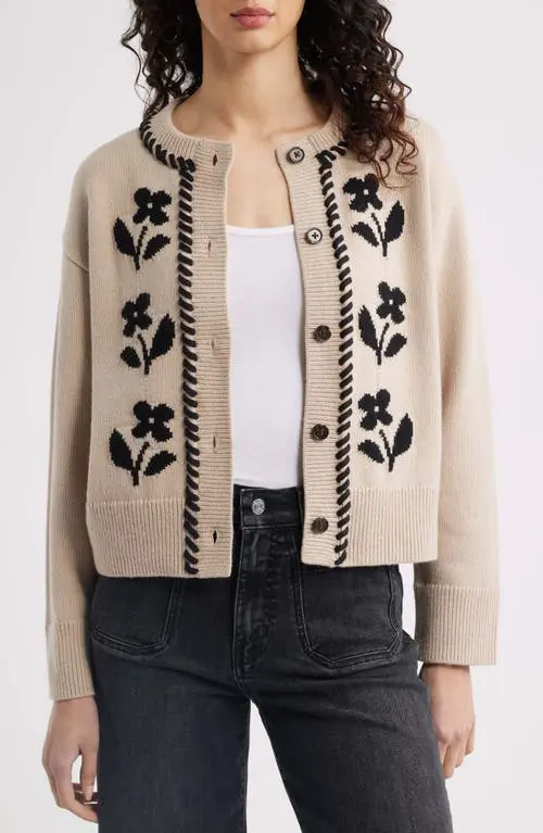 Rails Mavie Intarsia Floral Cardigan