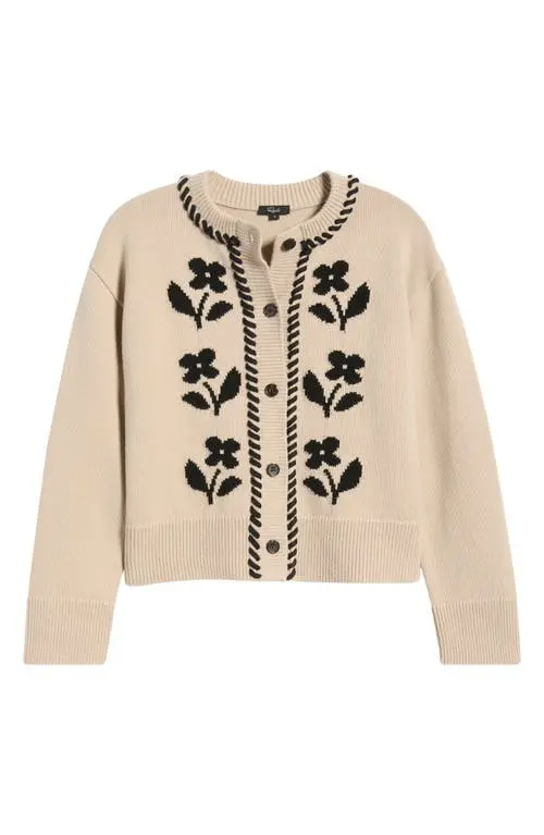 Rails Mavie Intarsia Floral Cardigan