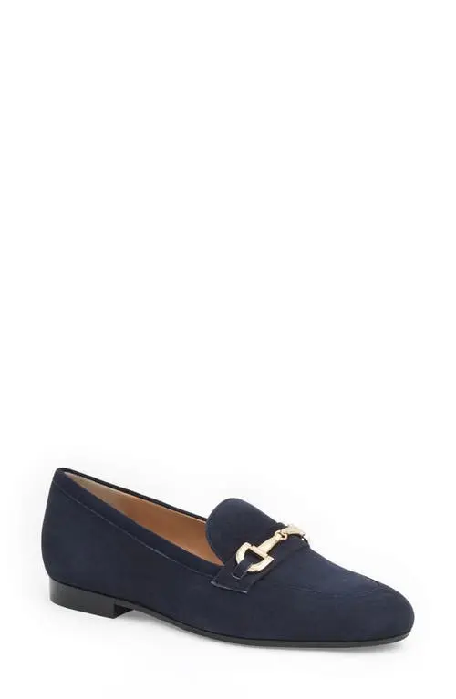 Bruno Magli Lumera Suede Bit Loafers - Navy Suede