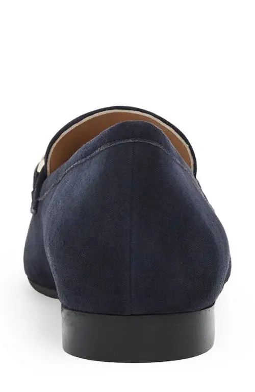 Bruno Magli Lumera Suede Bit Loafers - Navy Suede