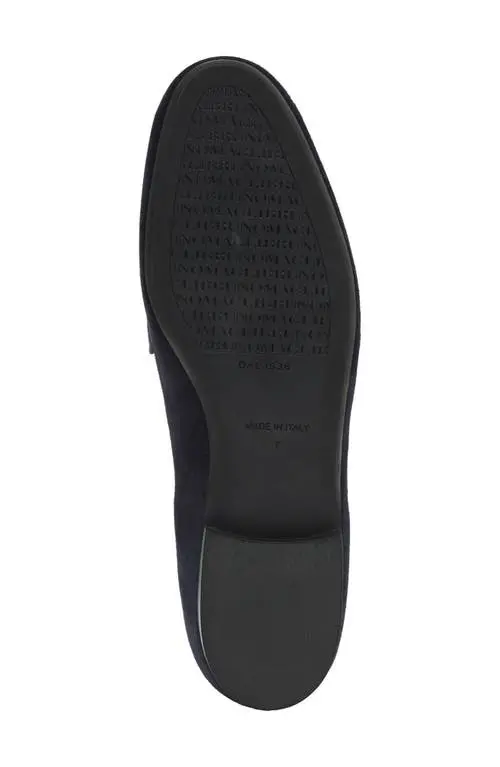 Bruno Magli Lumera Suede Bit Loafers - Navy Suede