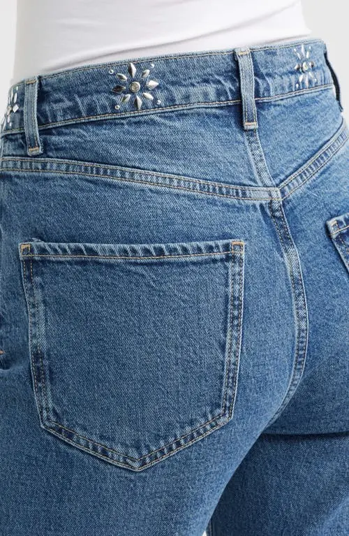 Rails Crystal Detail High Waist Jeans