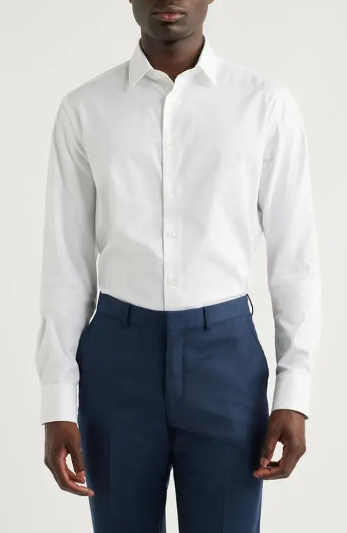 Canali Regular Fit Dress Shirt - White
