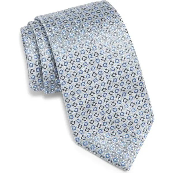 Canali Micro Medallion Silk Tie