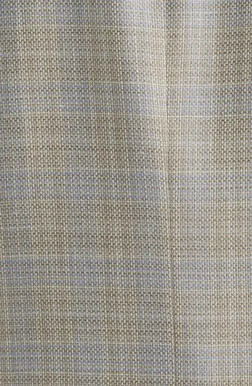 Canali Kei Trim Fit Plaid Wool & Silk Blend Sport Coat