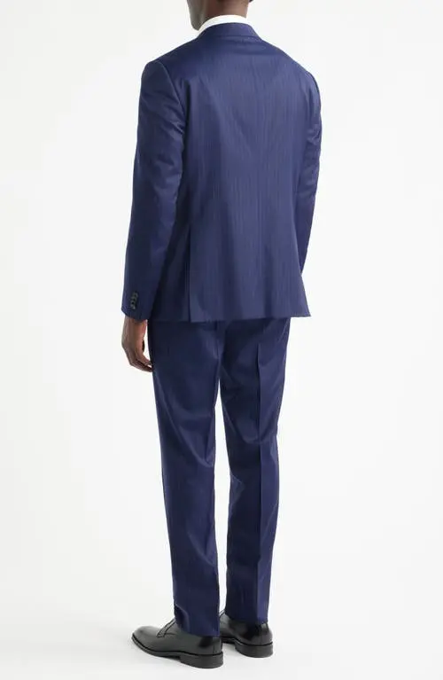 Canali Capri Trim Fit Pinstripe Wool Suit