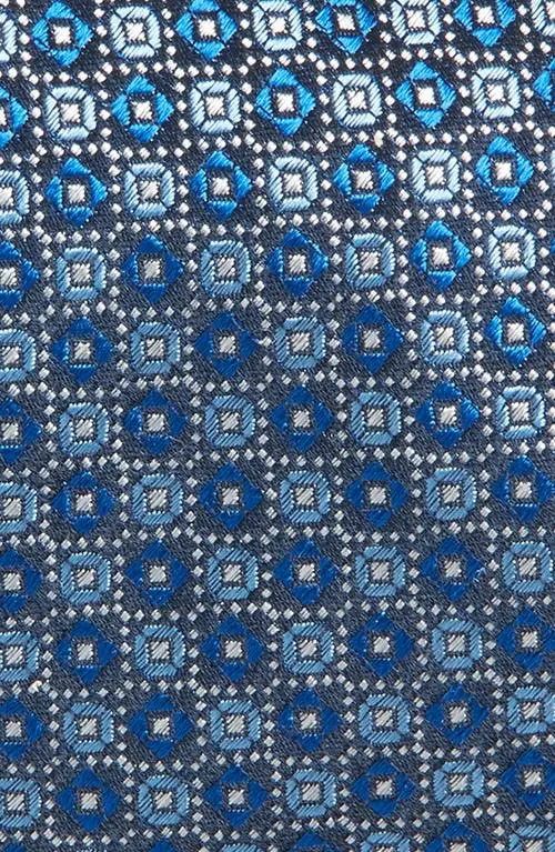 Canali Micro Medallion Silk Tie