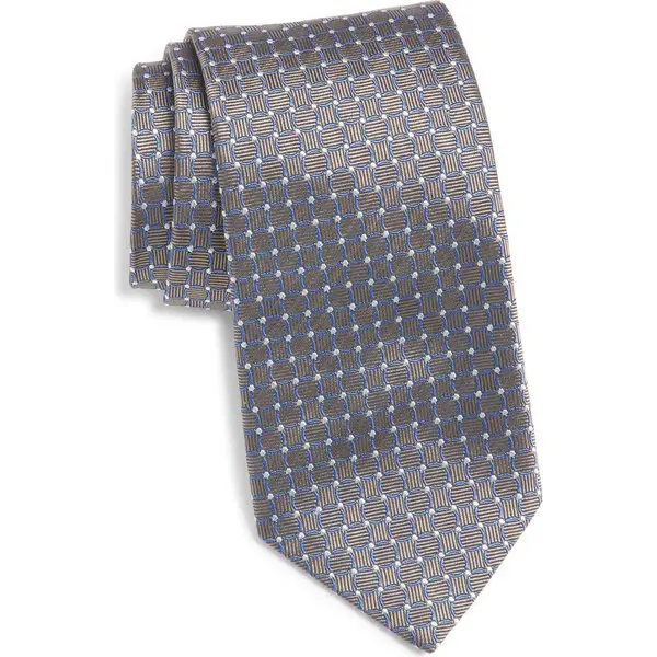 Canali Geometric Silk Tie