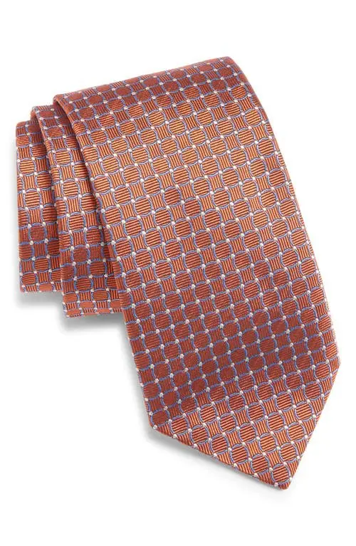 Canali Geometric Silk Tie