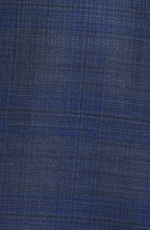 Canali Trim Fit Plaid Wool Sport Coat