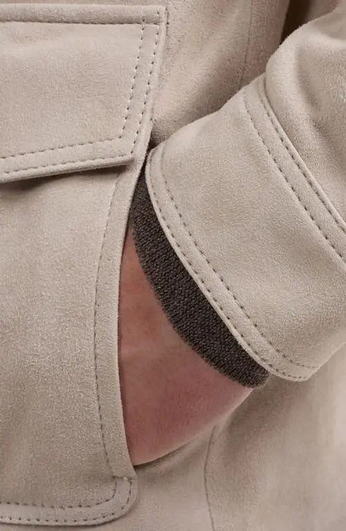 Bugatchi Suede Bomber Jacket