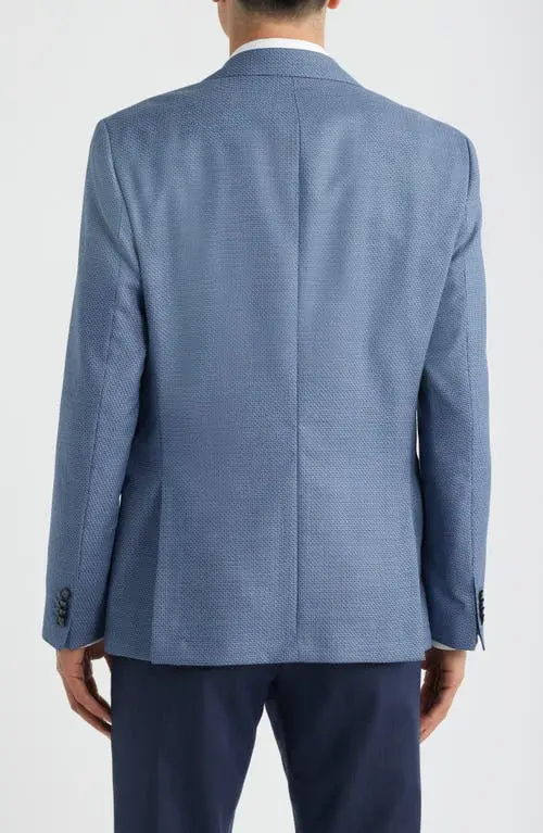 BOSS Hutson Slim Fit Textured Virgin Wool Sport Coat