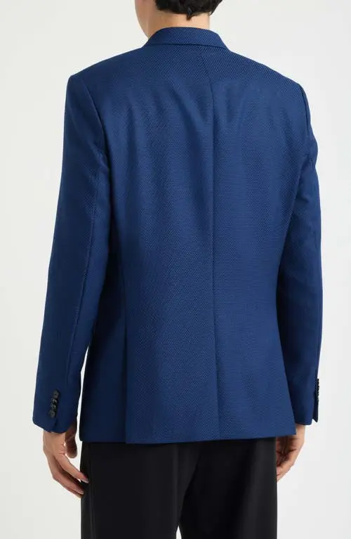 BOSS Hutson Slim Fit Navy Virgin Wool Double Breasted Blazer