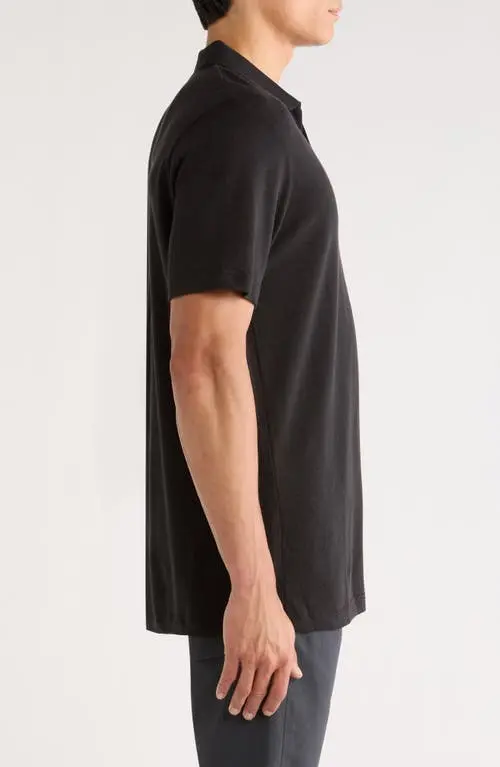 Nn07 Almer 3562 Organic Cotton Blend Polo - Black