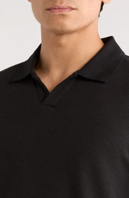 Nn07 Almer 3562 Organic Cotton Blend Polo - Black