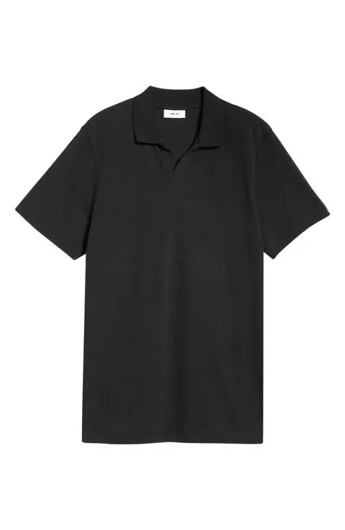 Nn07 Almer 3562 Organic Cotton Blend Polo - Black