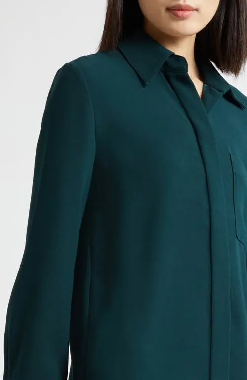Vince Long Sleeve Button-up Shirt - Juniper