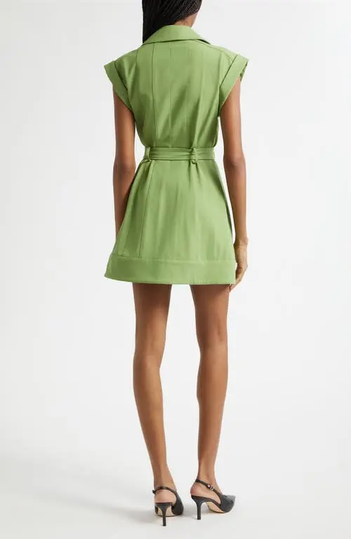 Cinq À Sept Milo Stretch Button Front Minidress