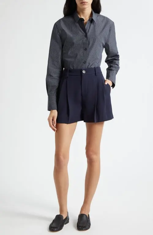 Vince High Waist Crepe Shorts
