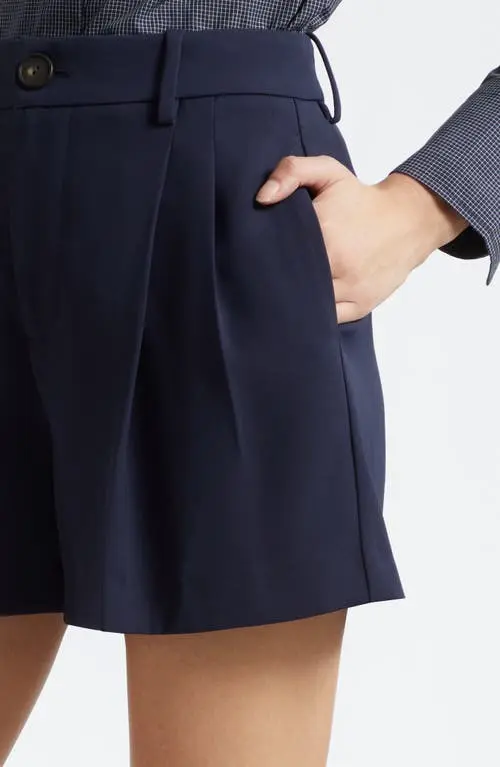Vince High Waist Crepe Shorts