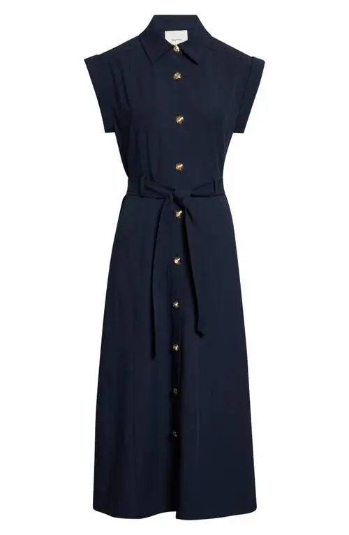 Cinq À Sept Milo Stretch Midi Shirtdress