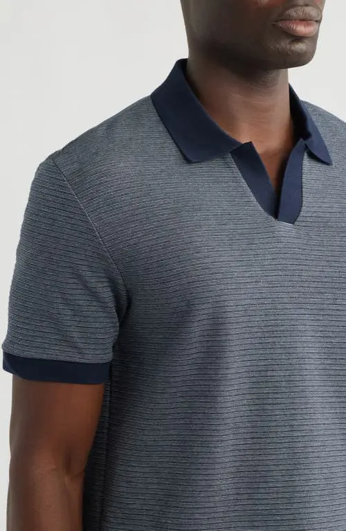 BOSS Pye Johnny Collar Polo - Dark Blue