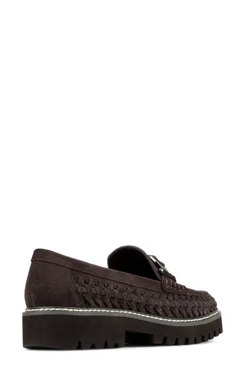 DONALD PLINER Hansine Lug Sole Bit Loafer - Dark Brown