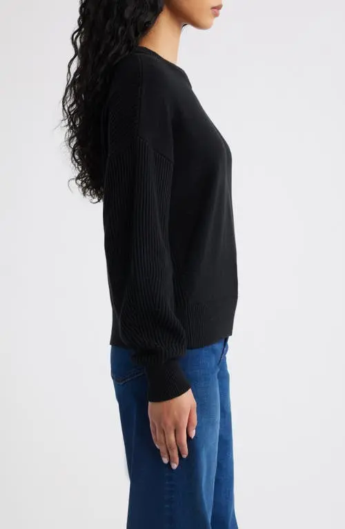 Madewell Rib Drop Shoulder Crewneck Sweater
