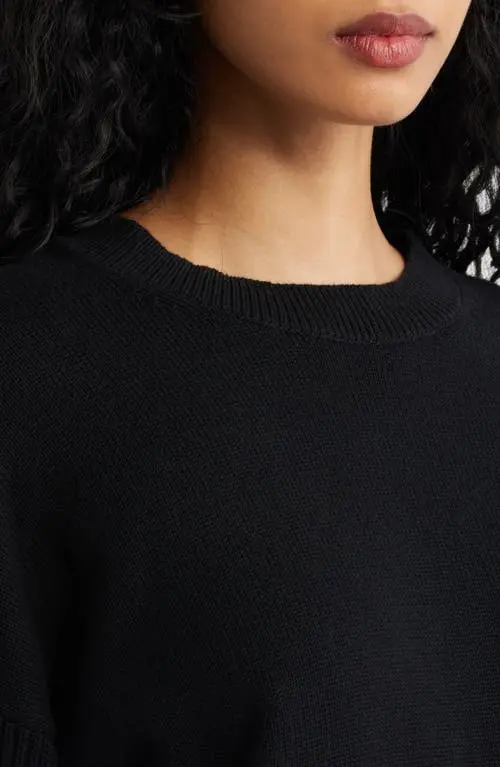 Madewell Rib Drop Shoulder Crewneck Sweater