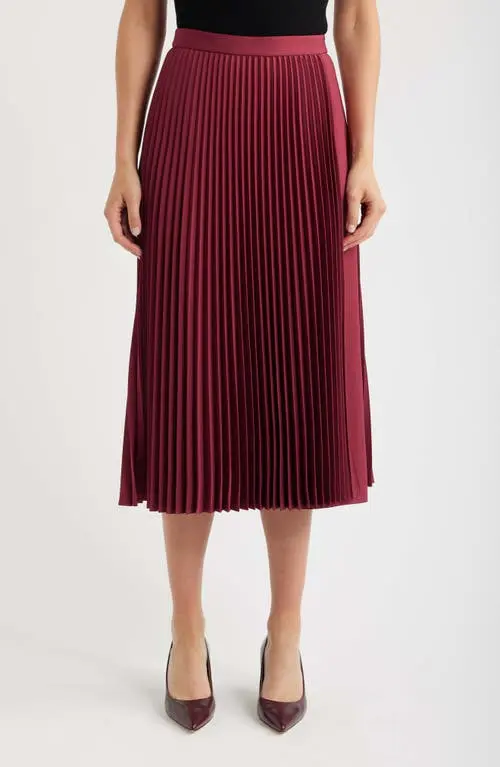 BOSS Vaklimt Pleated Midi Skirt