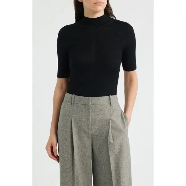 BOSS Faleri Virgin Wool Rib Sweater