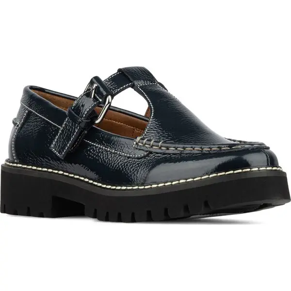DONALD PLINER Helaina Mary Jane Loafer - Navy
