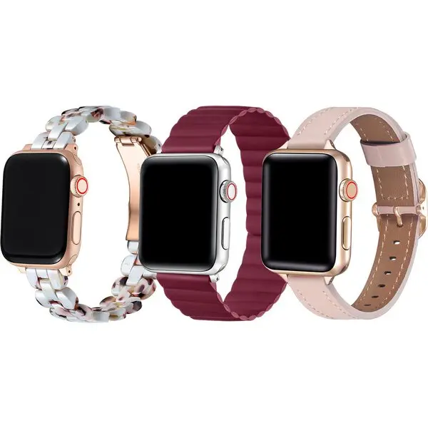 POSH TECH Assorted 3-pack Apple Watch® Watchbands - Pink Assorted/multi