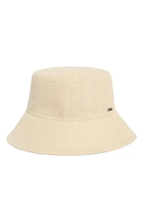 Brixton Cooper Straw Packable Bucket Hat - Natural