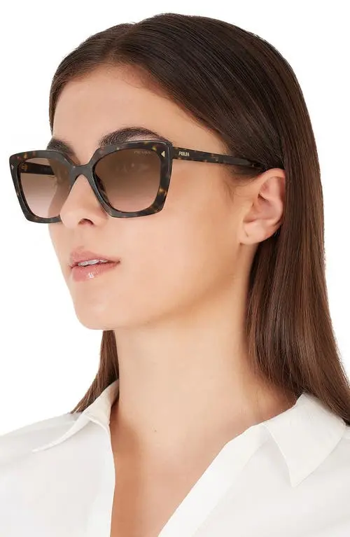 Prada 54mm Gradient Square Sunglasses