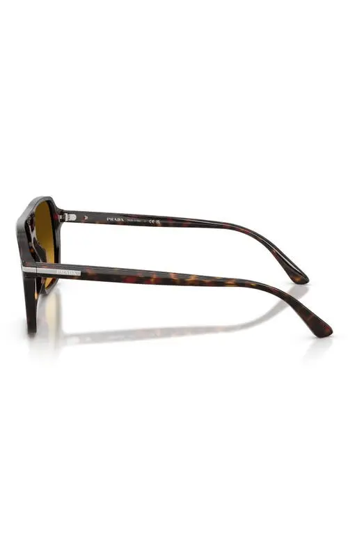 Prada 55mm Gradient Pilot Sunglasses