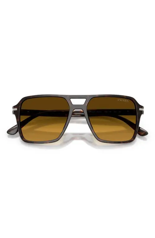 Prada 55mm Gradient Pilot Sunglasses