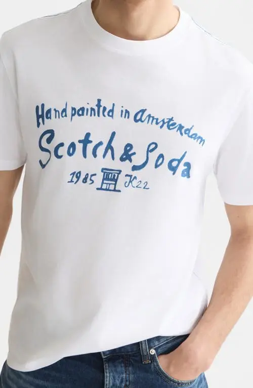 Scotch & Soda Regular Fit Cotton Graphic T-shirt