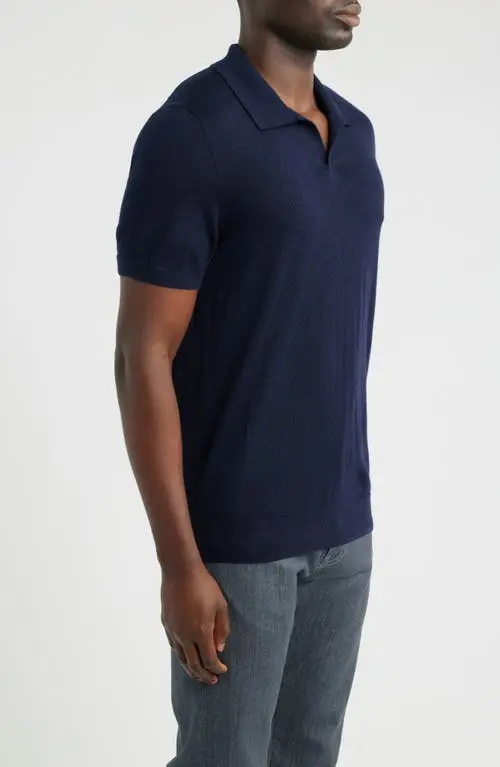 Brooks Brothers Merino Wool Johnny Collar Polo Sweater