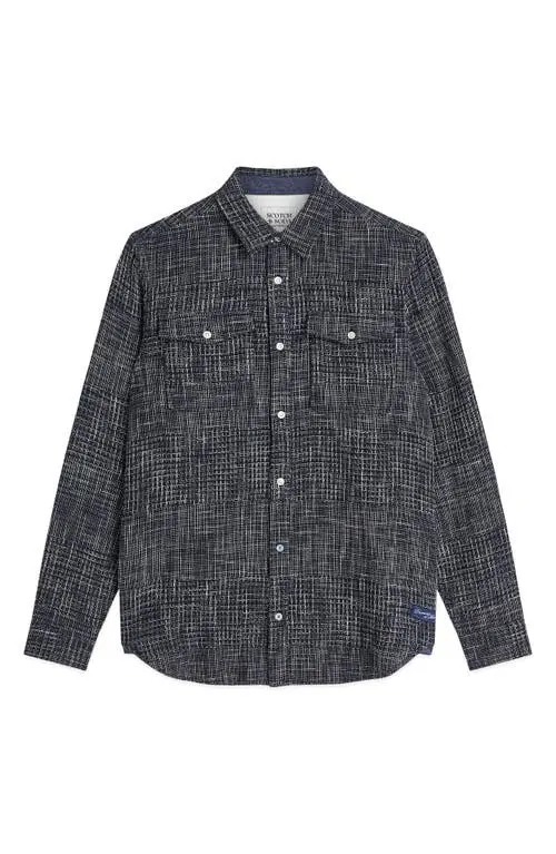 Scotch & Soda Woven Waffle Button-up Shirt