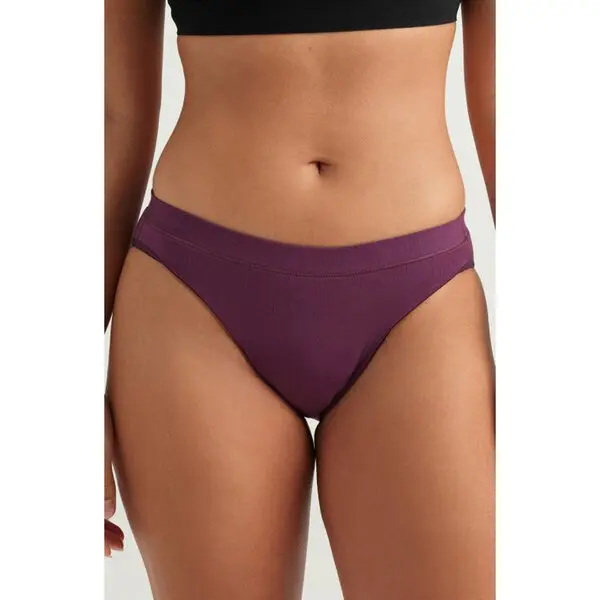 SAALT Period & Leakproof Regular Absorbency Comfort Bikini - Deep Plum