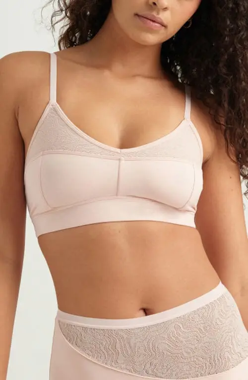 SAALT Lace Bralette - Quartz Blush