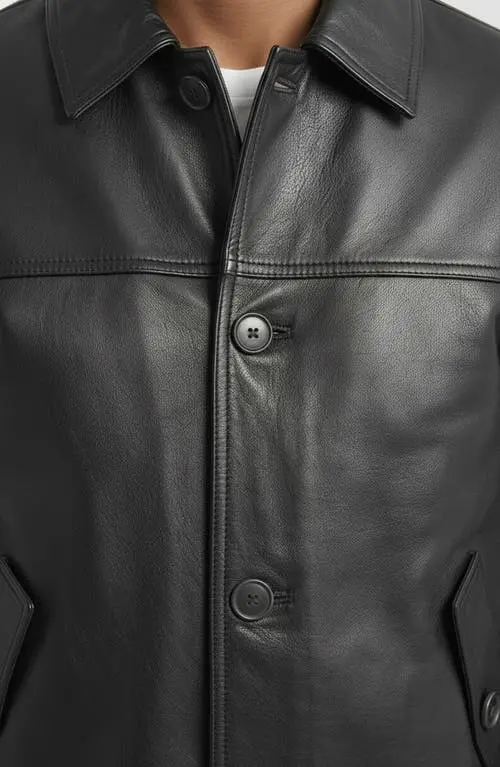 Bagatelle Genuine Leather Trucker Jacket