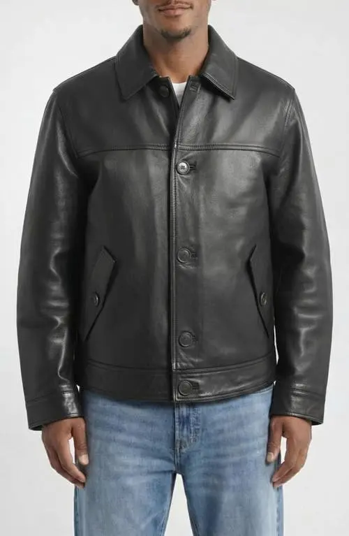 Bagatelle Genuine Leather Trucker Jacket