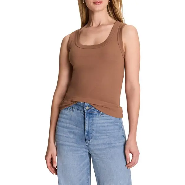 NIC+ZOE Perfect Knit Rib Tank - Tigernut
