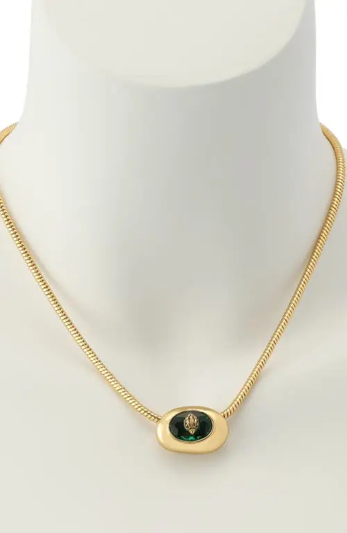 Kurt Geiger Bezel Stone Pendant Necklace