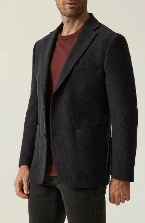 34 Heritage Matteo Slim Fit Rib Knit Blazer
