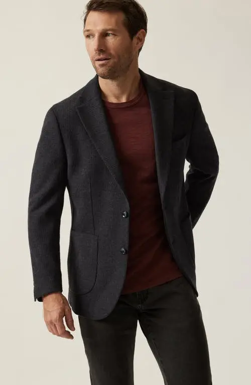 34 Heritage Matteo Slim Fit Rib Knit Blazer