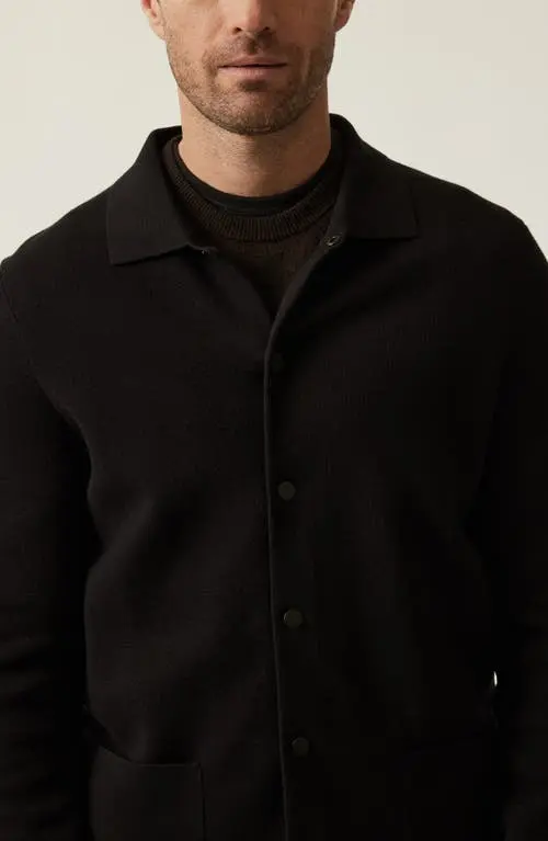 34 Heritage Cotton Blend Snap Front Cardigan