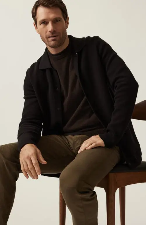 34 Heritage Cotton Blend Snap Front Cardigan